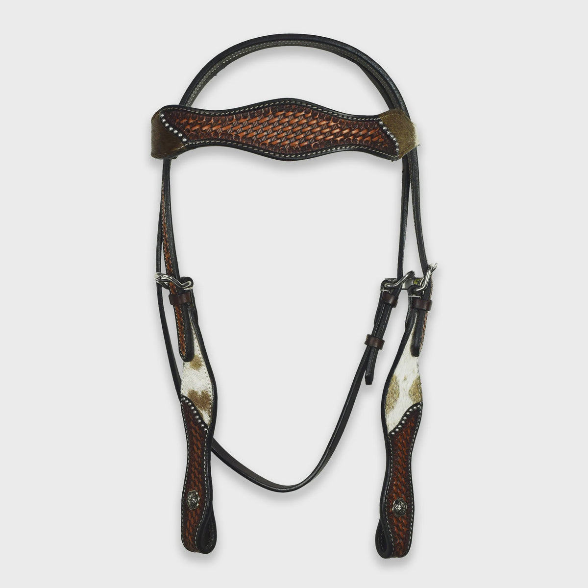 Ezy Ride Bridle Wave Brow Cowhide & Basket Weave– Aitken's Saddlery