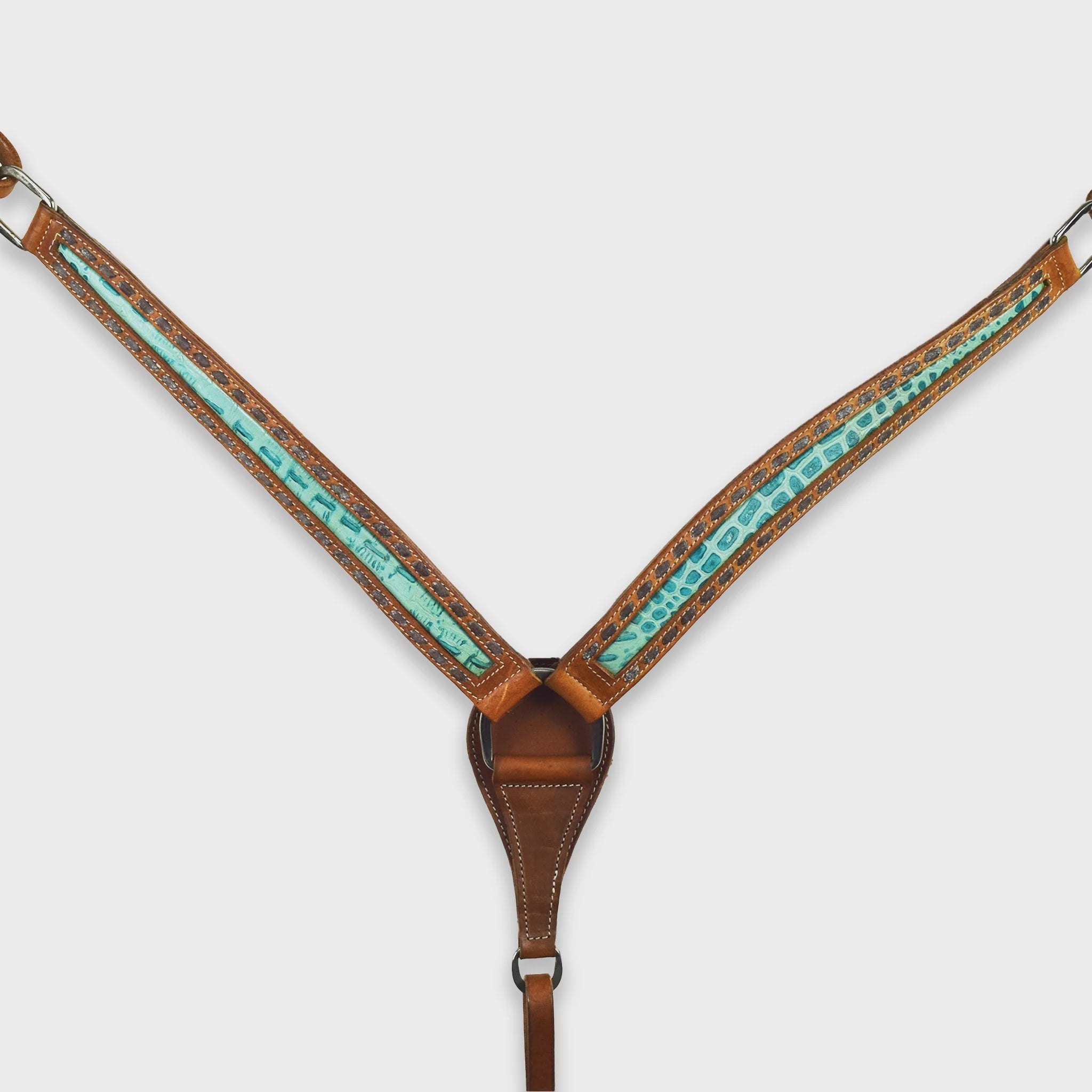 Ezy Ride Breastplate with Turquoise Croc Print – Aitken's Saddlery